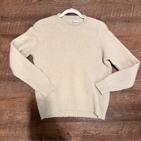 Zara | Tops | Zara Wool Shrunken Fit Sweater | Poshmark